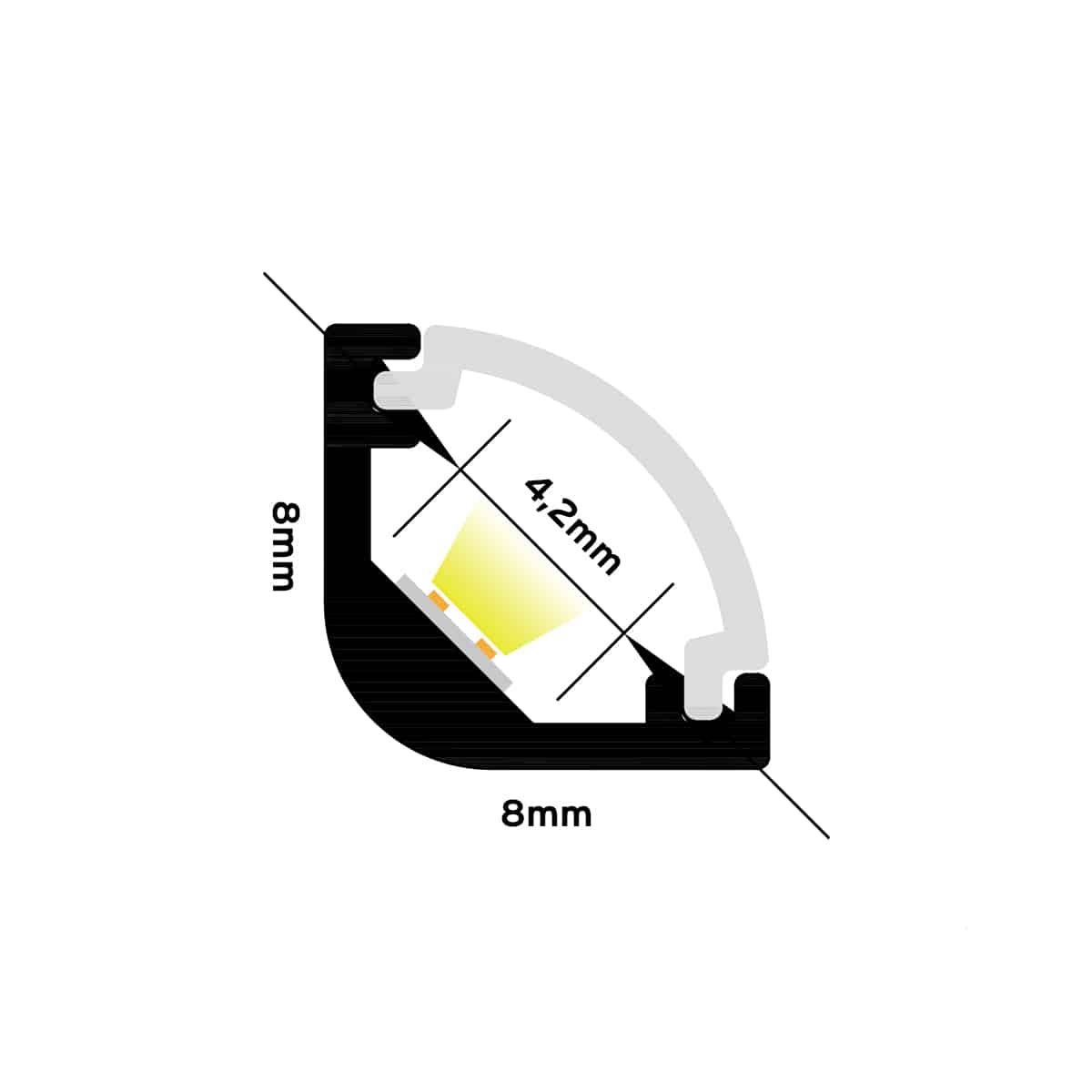 Led Line Corner 08 - Products - Keylight