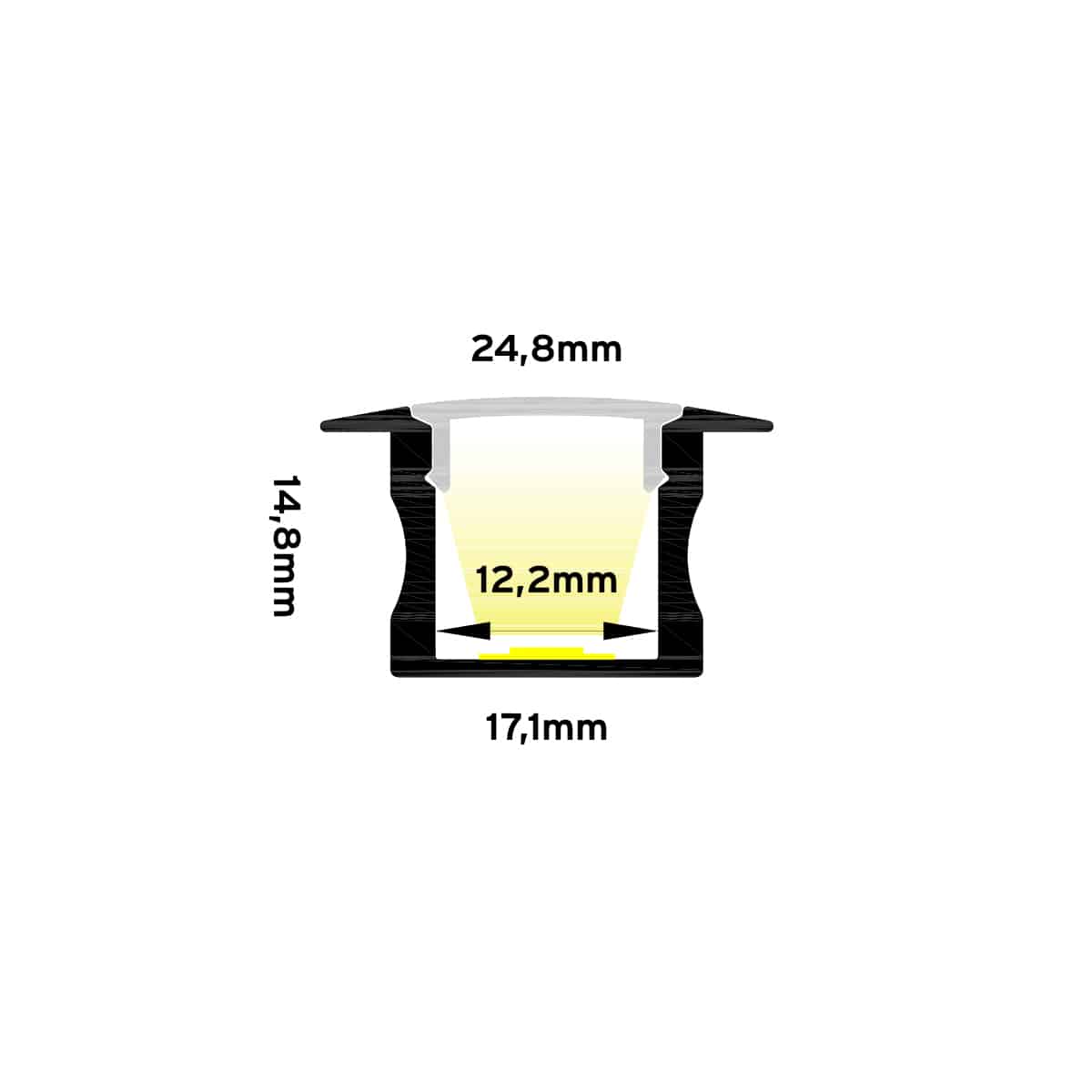 Led Line 17 High Built-In - Products - Keylight