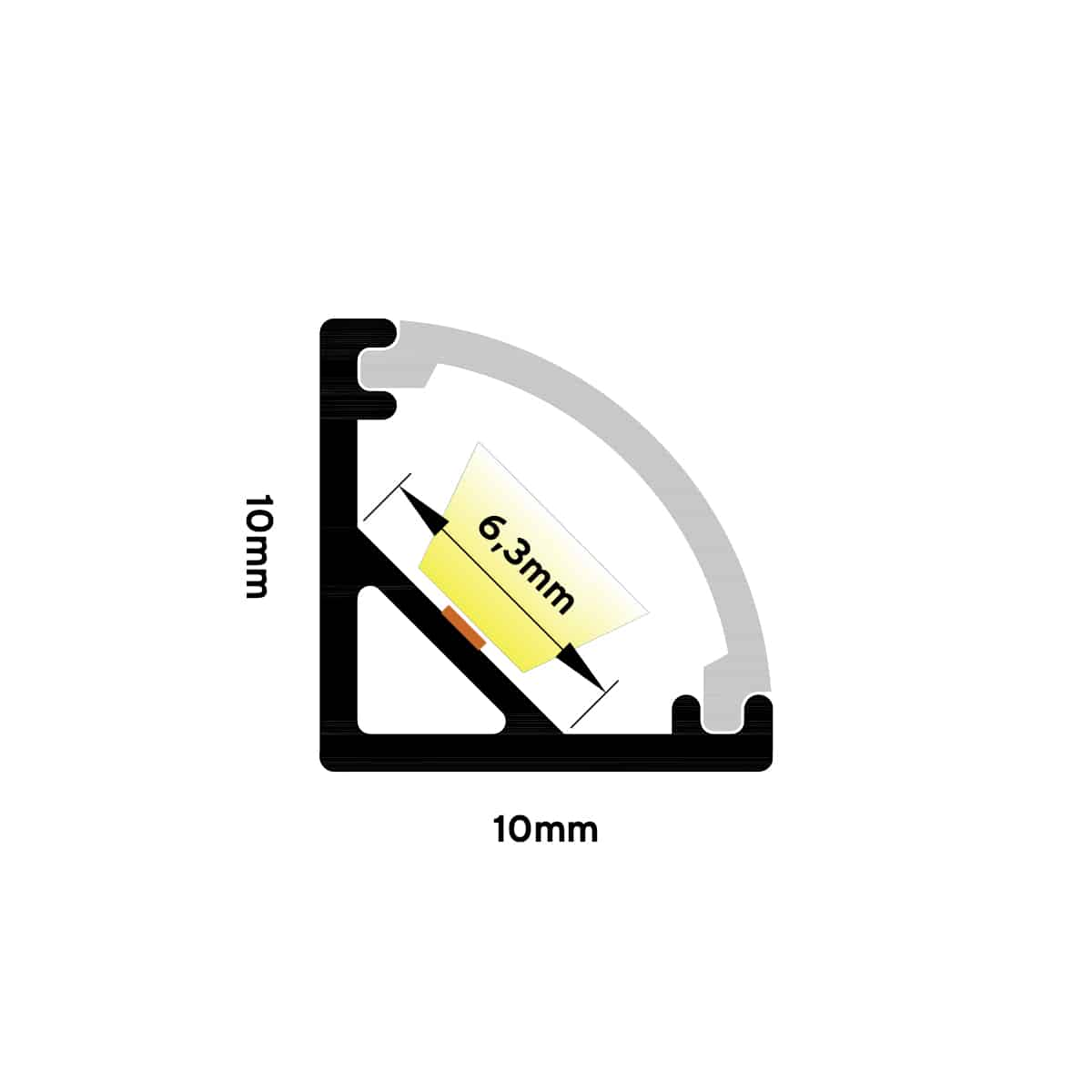 Led Line Corner 10 - Products - Keylight