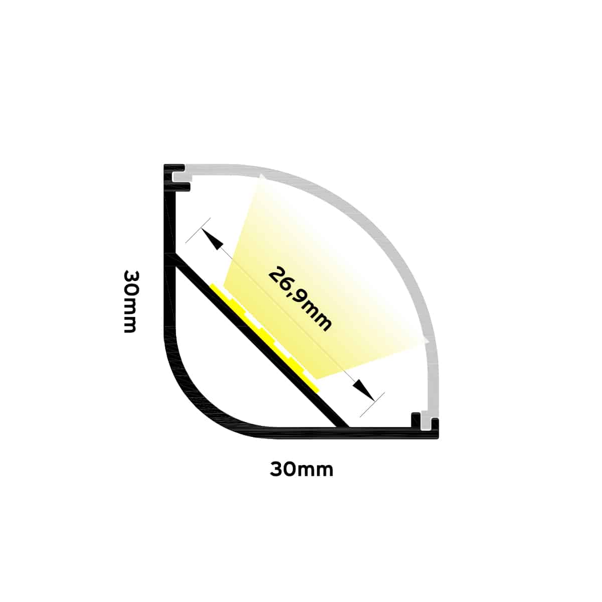 Led Line Corner 30 - Products - Keylight
