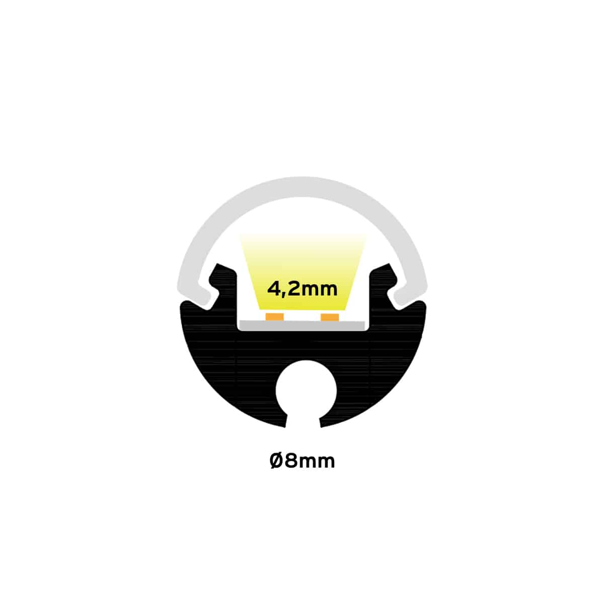 Led Line Round 08 - Products - Keylight